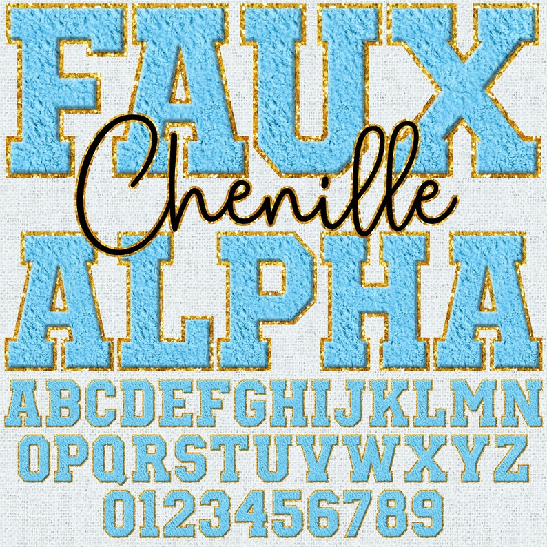 Faux Chenille Alphabet Bundle PNG, Varsity Letters Patches, Pastel ...