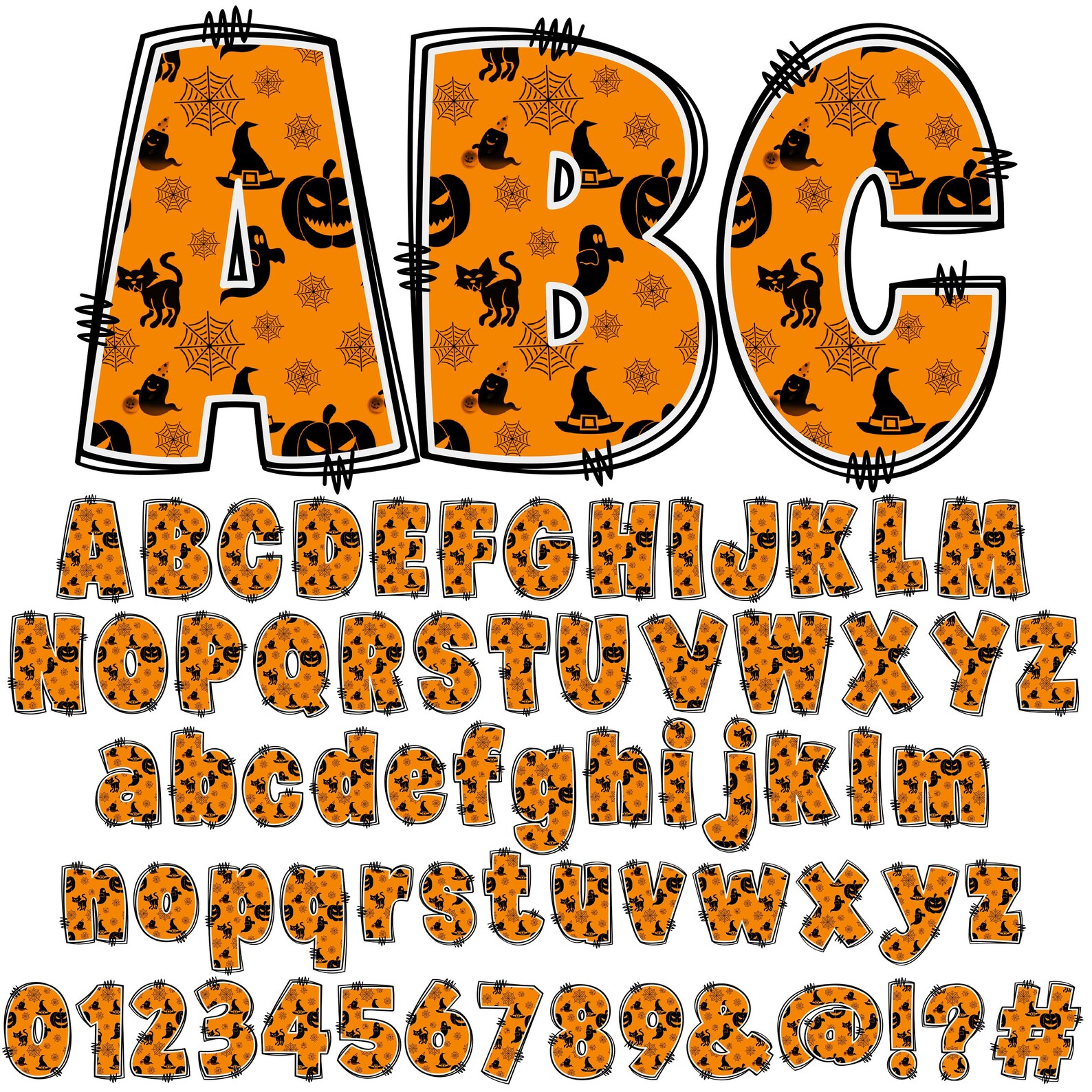 BUNDLE Halloween Alphabet PNG Halloween Letters PNG Letters - Etsy