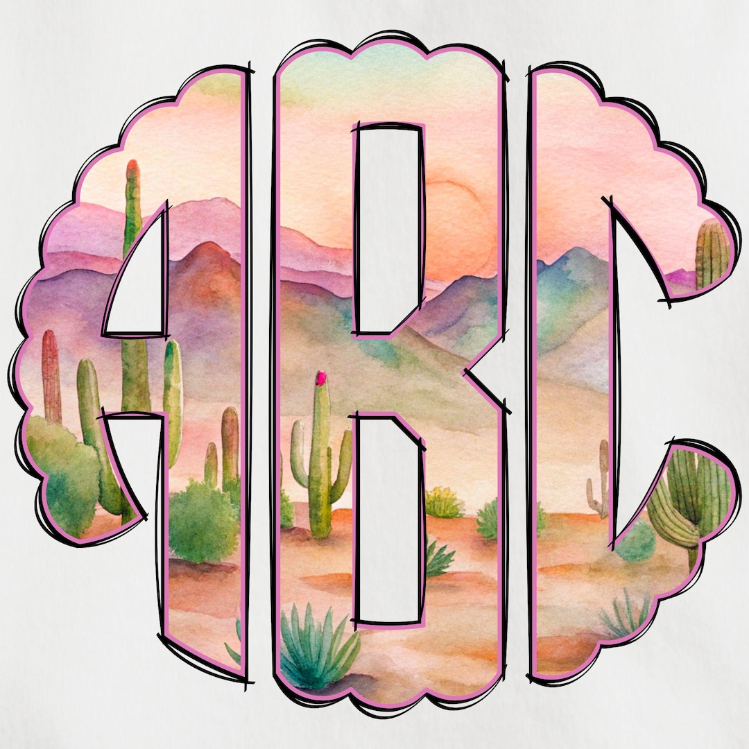 Wild West Monogram PNG, Western Monogram, Alpha Doodle, Monogram, Wild ...