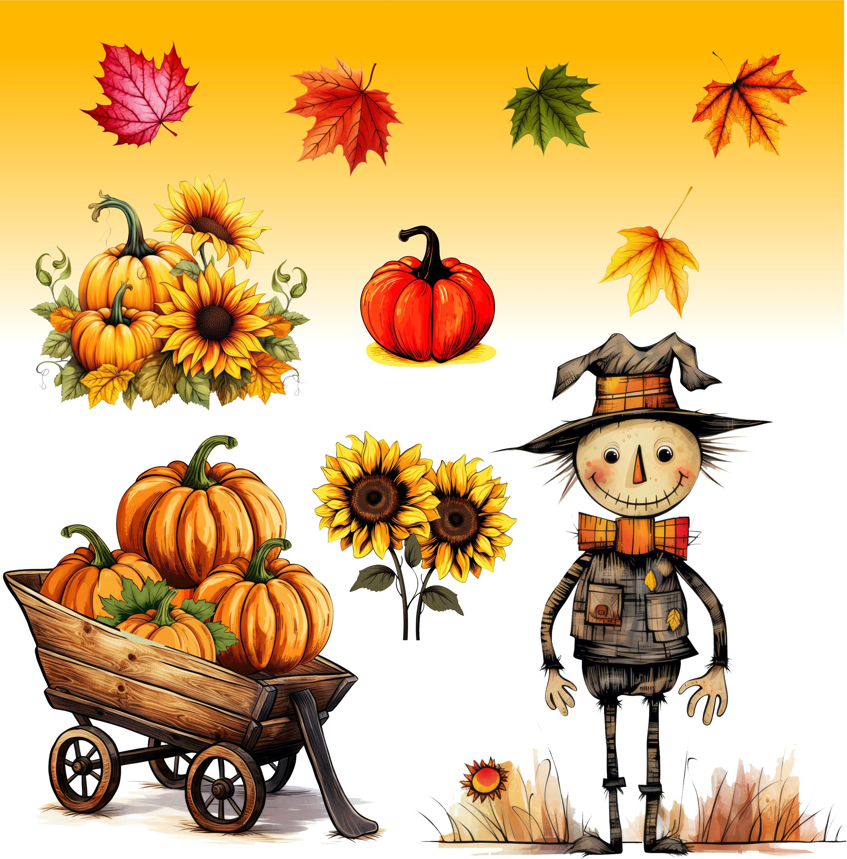 Thanksgiving Alphabet Doodle PNG, Autumn Alphabet, Fall Doodle ...