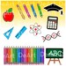 BUNDLE Back to School Alphabet PNG, School Letters, PNG Letters, School ...