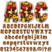 Thanksgiving Alphabet Doodle PNG, Autumn Alphabet, Fall Doodle ...