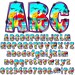 BUNDLE Summer Alphabet PNG, Tropical Doodle, PNG Letters, Fruits Doodle ...