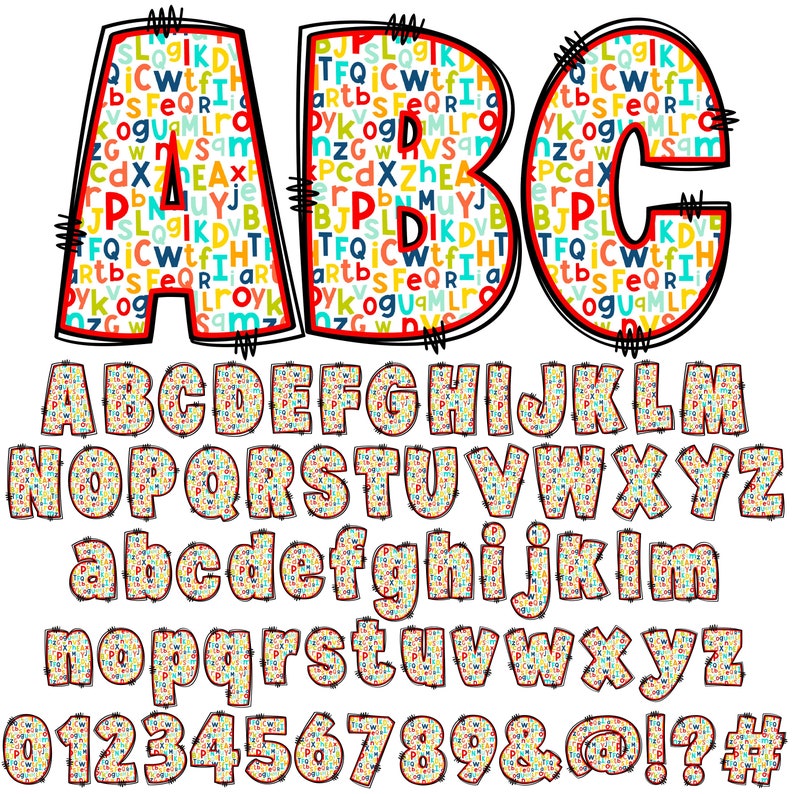 Back to School Alphabet PNG, School Letters, PNG Letters, School Alpha ...