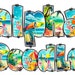 Summer Alphabet PNG, Tropical Doodle, PNG Letters, Floral Alphabet ...