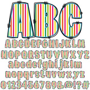 Summer Alphabet Bundle PNG, Summer Letters, PNG Letters, Summer ...