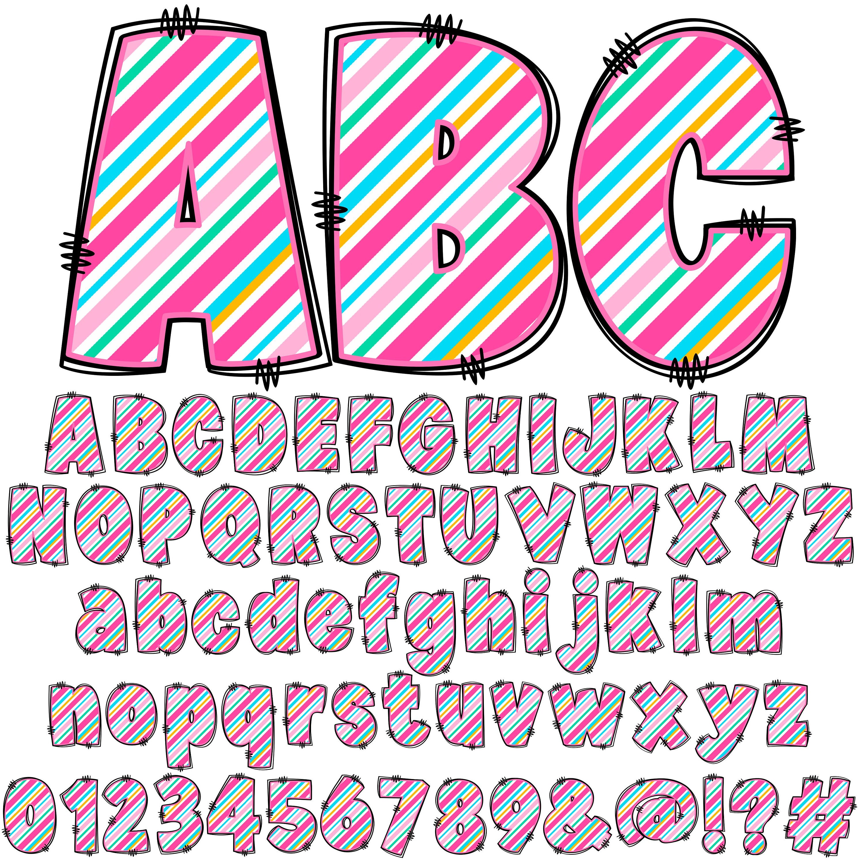 Easter Alphabet Bundle PNG, Easter Letters , PNG Letters, Easter Alpha ...