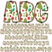 Christmas Alphabet Doodle PNG Bundle, Christmas Alphabet, Christmas ...