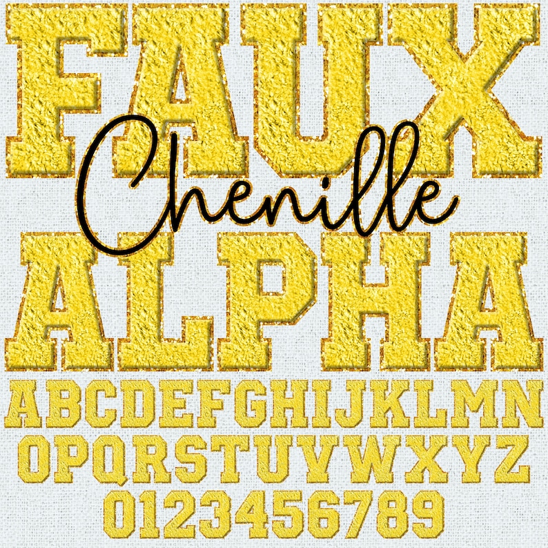 Faux Chenille Alphabet Bundle PNG, Varsity Letters Patches, Pastel ...