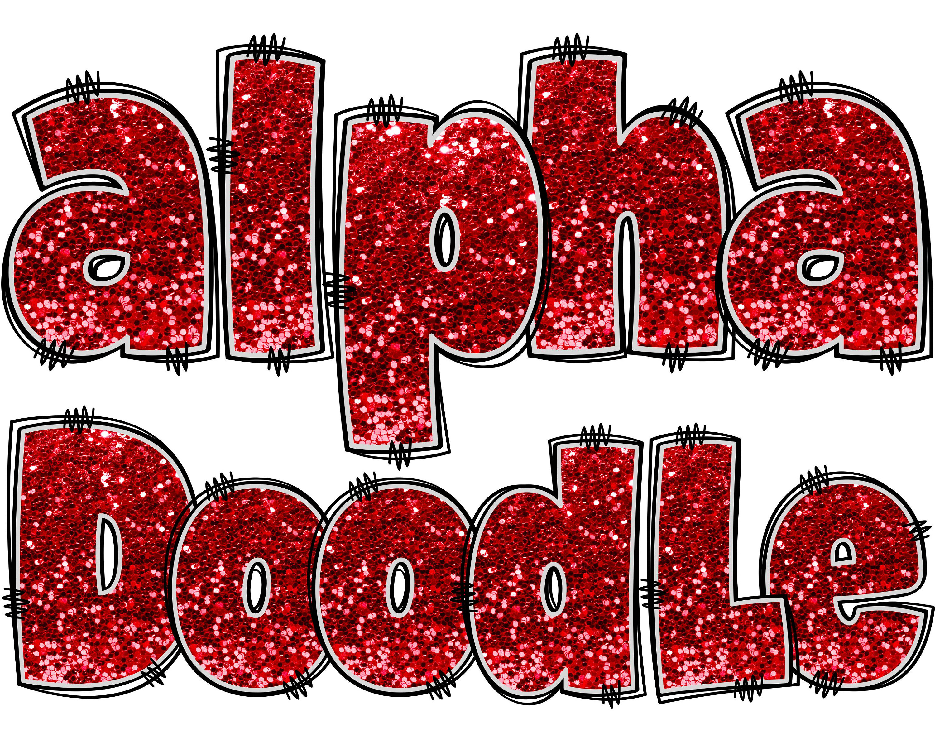 Patriotic Red Glitter Alphabet PNG, 4th July, Independence Day, Alpha ...