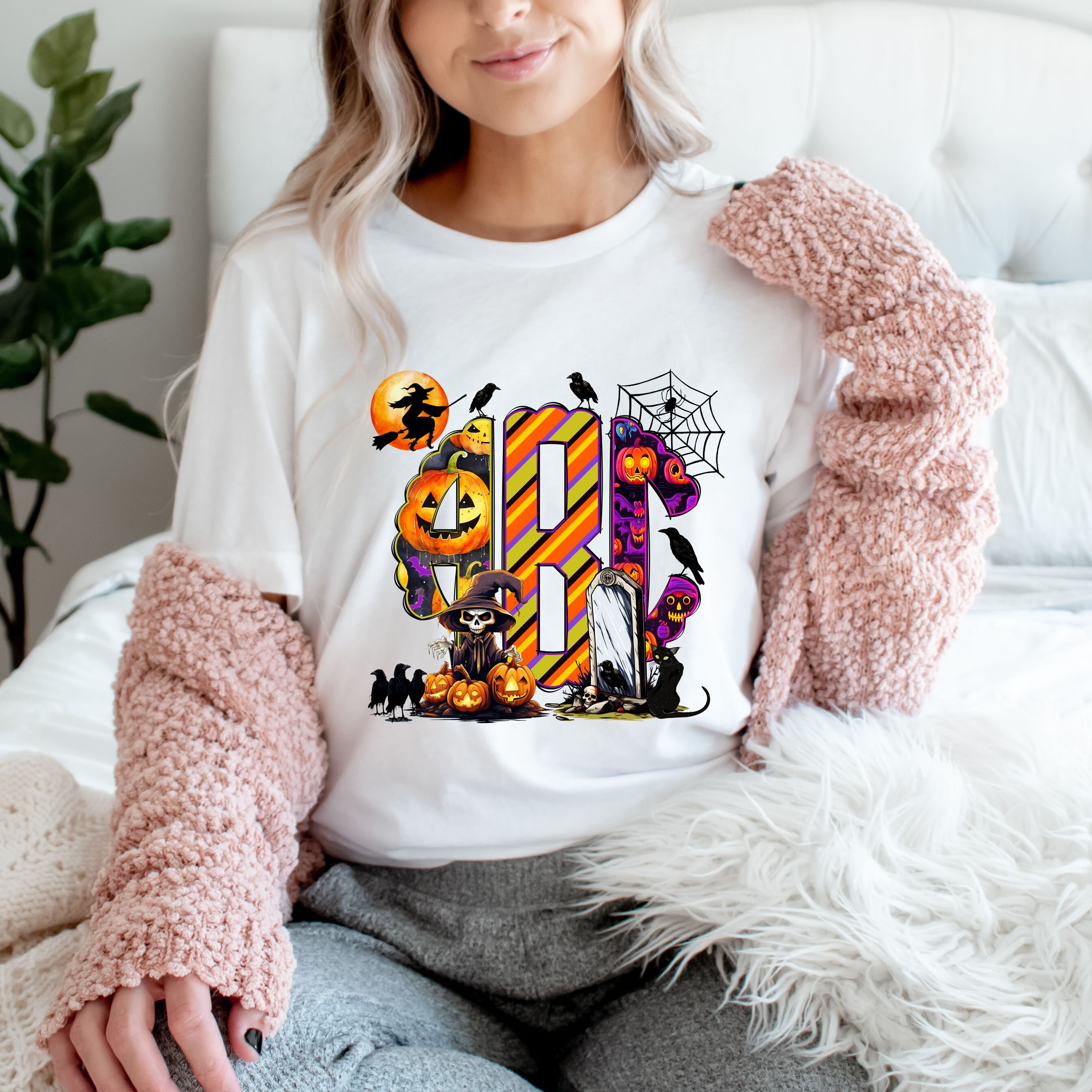 Halloween Monogram PNG Fall Monogram PNG Halloween Monogram - Etsy