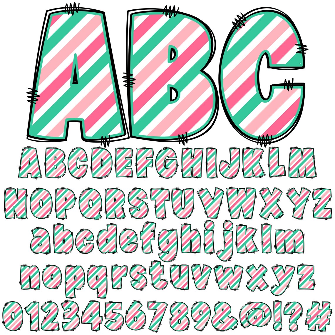 Summer Alphabet Bundle PNG, Summer Letters, PNG Letters, Summer ...