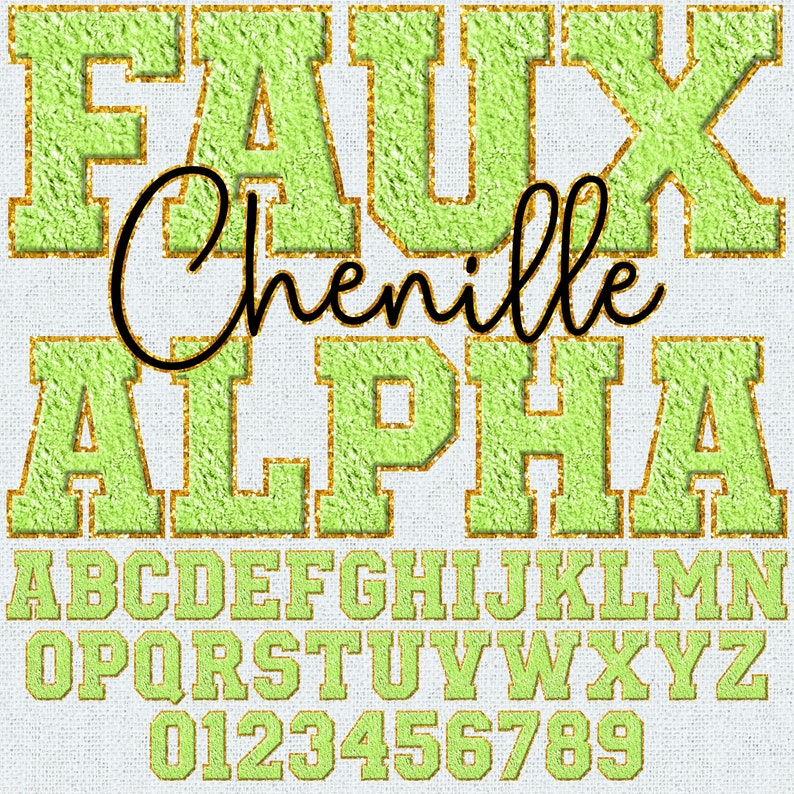 Faux Chenille Alphabet Bundle PNG, Varsity Letters Patches, Pastel ...