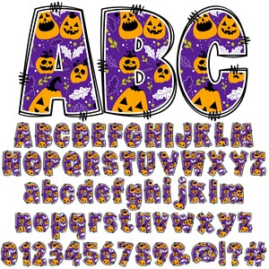 BUNDLE Halloween Alphabet PNG, Halloween Letters, PNG Letters ...