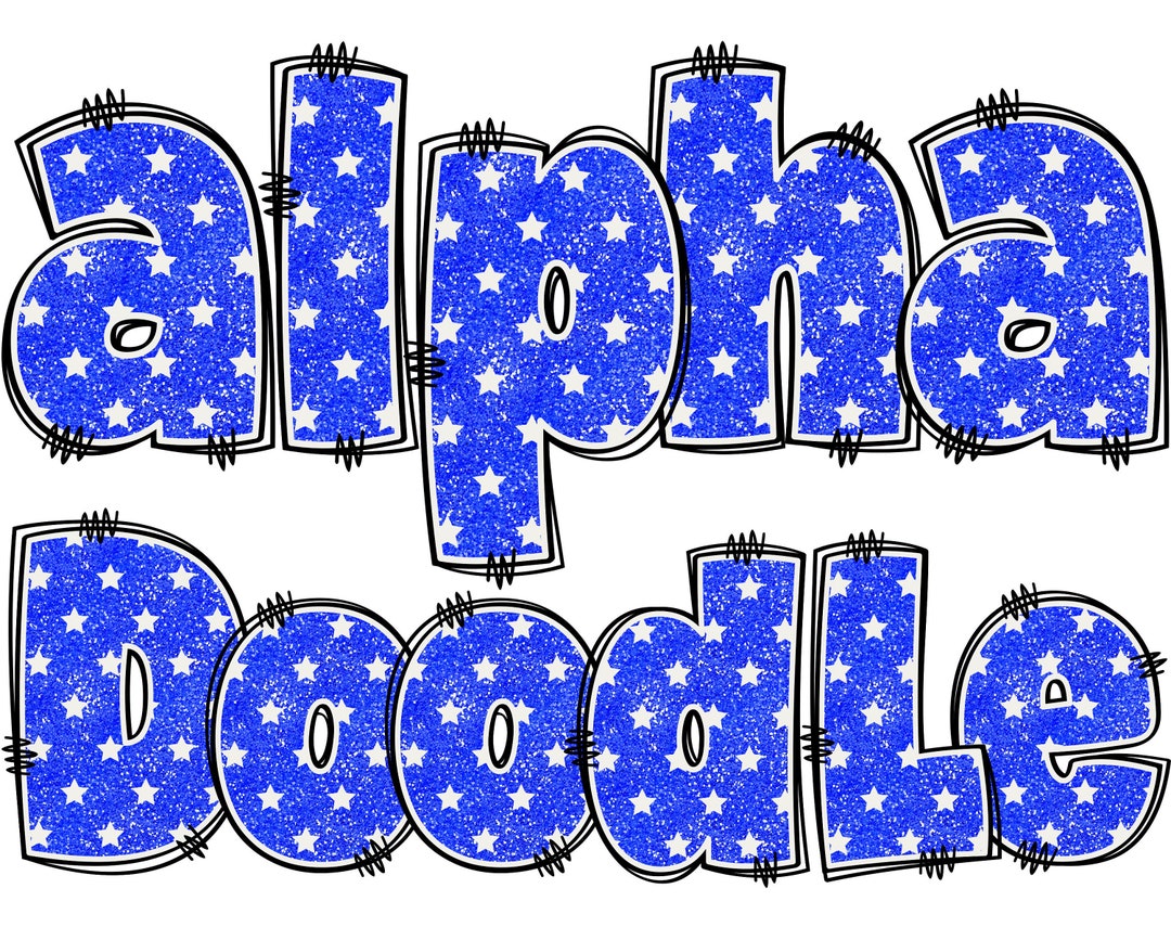 Patriotic Glitter Alphabet PNG, July 4th, Independence Day, Alpha ...