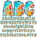 BUNDLE Summer Alphabet PNG, Tropical Doodle, PNG Letters, Beach Letters ...