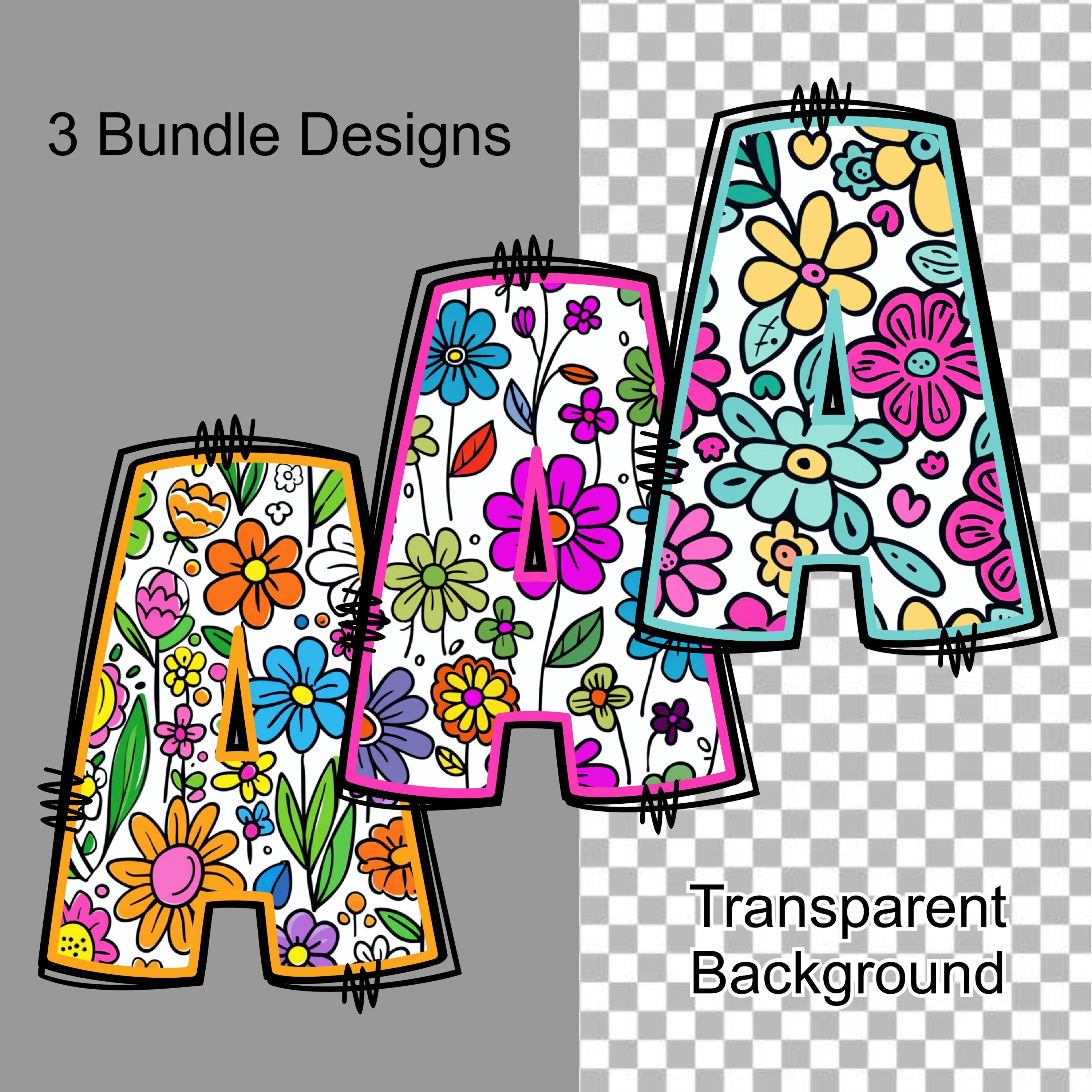 Spring Alphabet Bundle PNG, Spring Letters, PNG Letters, Spring ...
