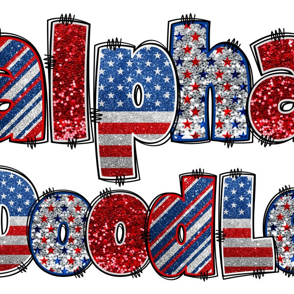 Patriotic Letters - Etsy