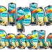 Summer Alphabet PNG, Tropical Sunset Beach Letters , PNG Letters ...