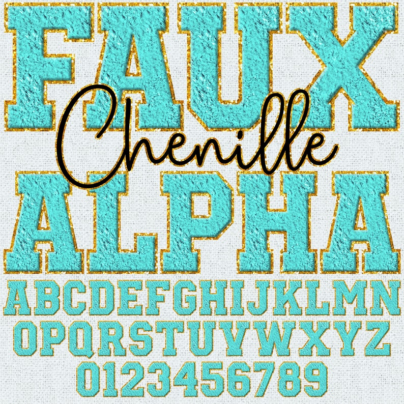Faux Chenille Alphabet PNG, Varsity Letters Patches, Pastel Color Faux ...