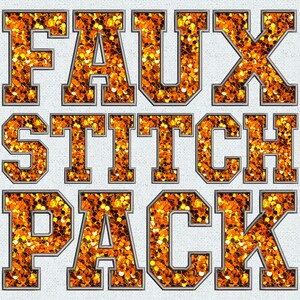 Faux Embroidery Sequin Alphabet Bundle PNG, Sequins Alphabet, Faux ...