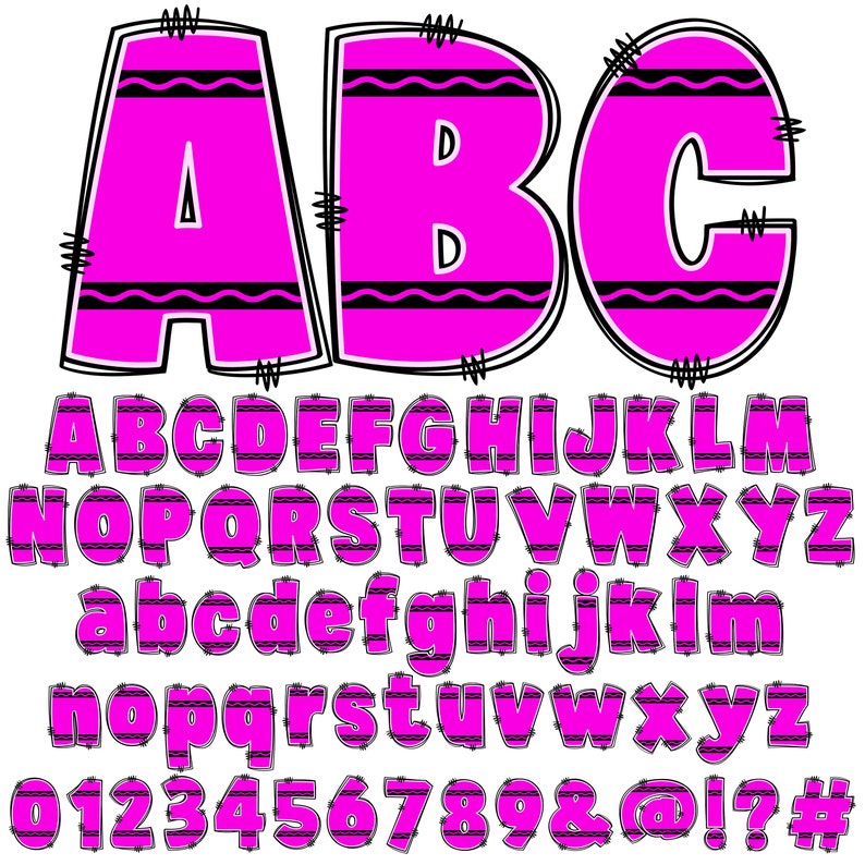 BUNDLE Back to School Alphabet PNG School Letters PNG - Etsy