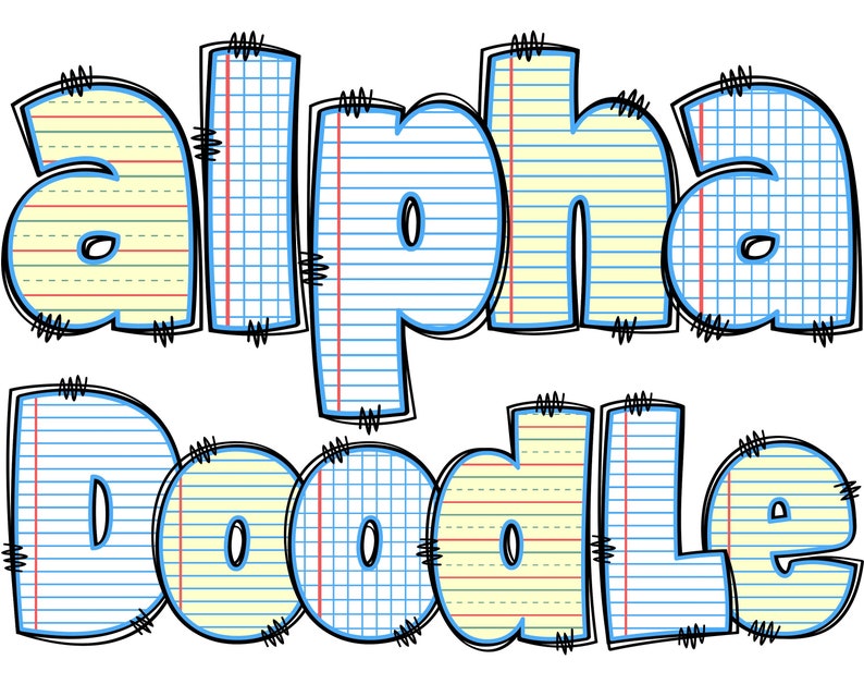 BUNDLE Back to School Alphabet PNG, School Letters, PNG Letters, School ...