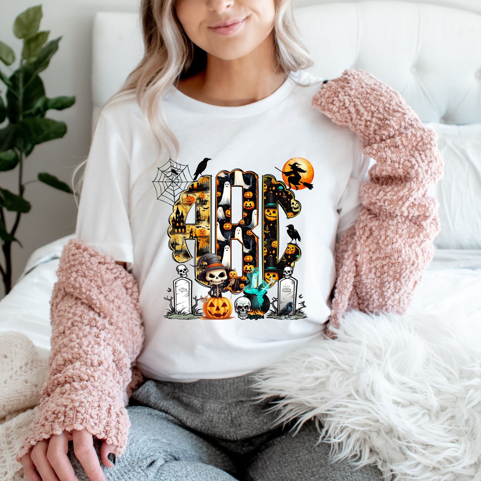 Halloween Monogram PNG Fall Monogram PNG Halloween Monogram - Etsy