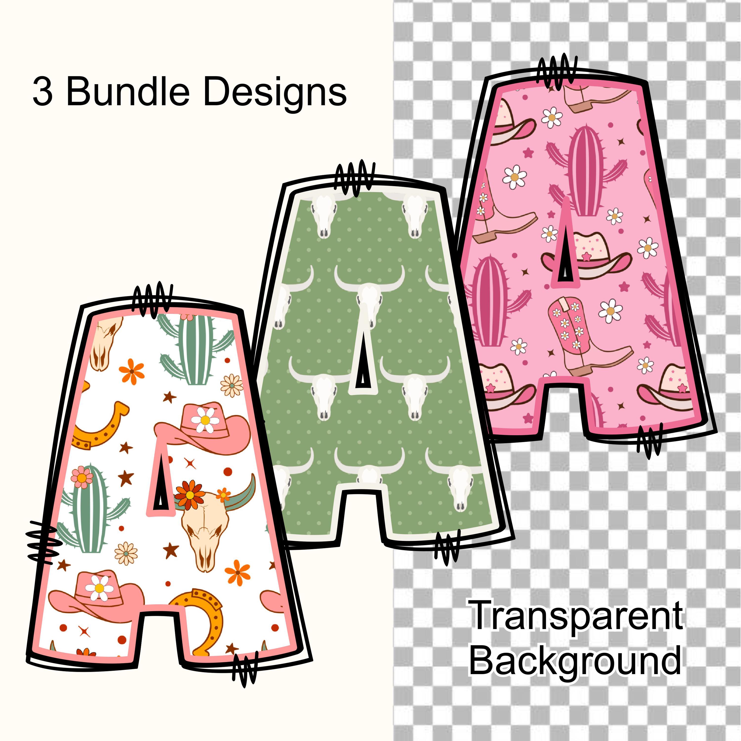 Wild West Alphabet Bundle PNG, Cowgirls Letters, PNG Letters, Cowgirls ...