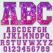 Faux Embroidery Sequin Alphabet Bundle PNG, Sequins Alphabet, Faux ...