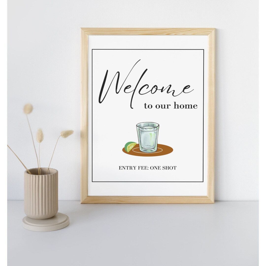 Welcome Sign | Housewarming Party Entry Sign | Printable Sign ...