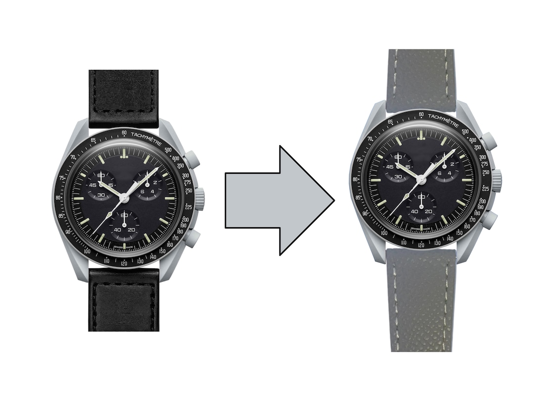 Epsom Leather Strap Moonswatch Luxury Strap Bracelet Best for - Etsy