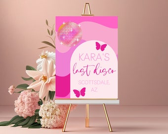 Last Disco Bachelorette Party Template Invitation and - Etsy