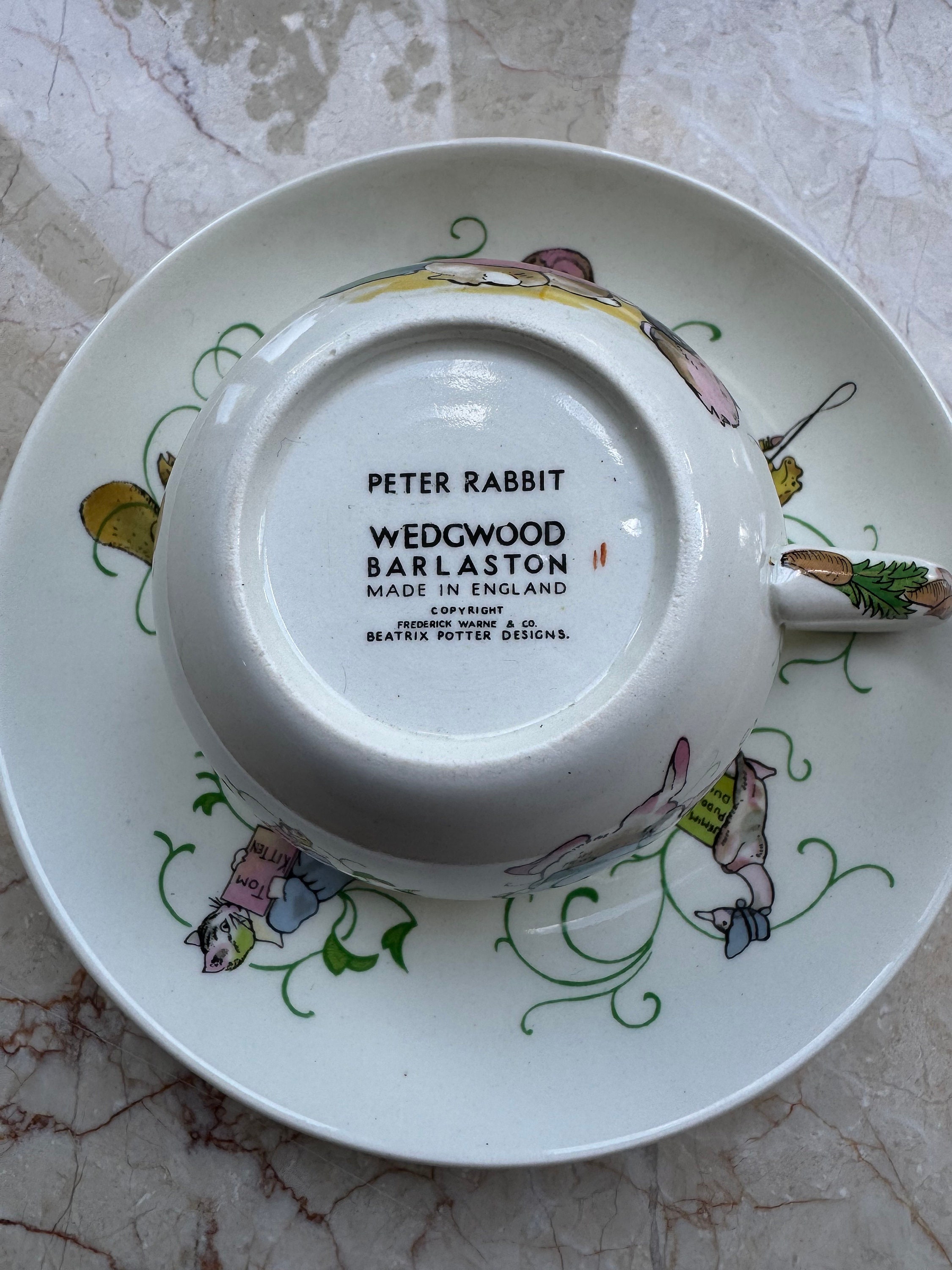Rare 1957 Peter Rabbit China Cup and Saucer Excellent Condition by ...