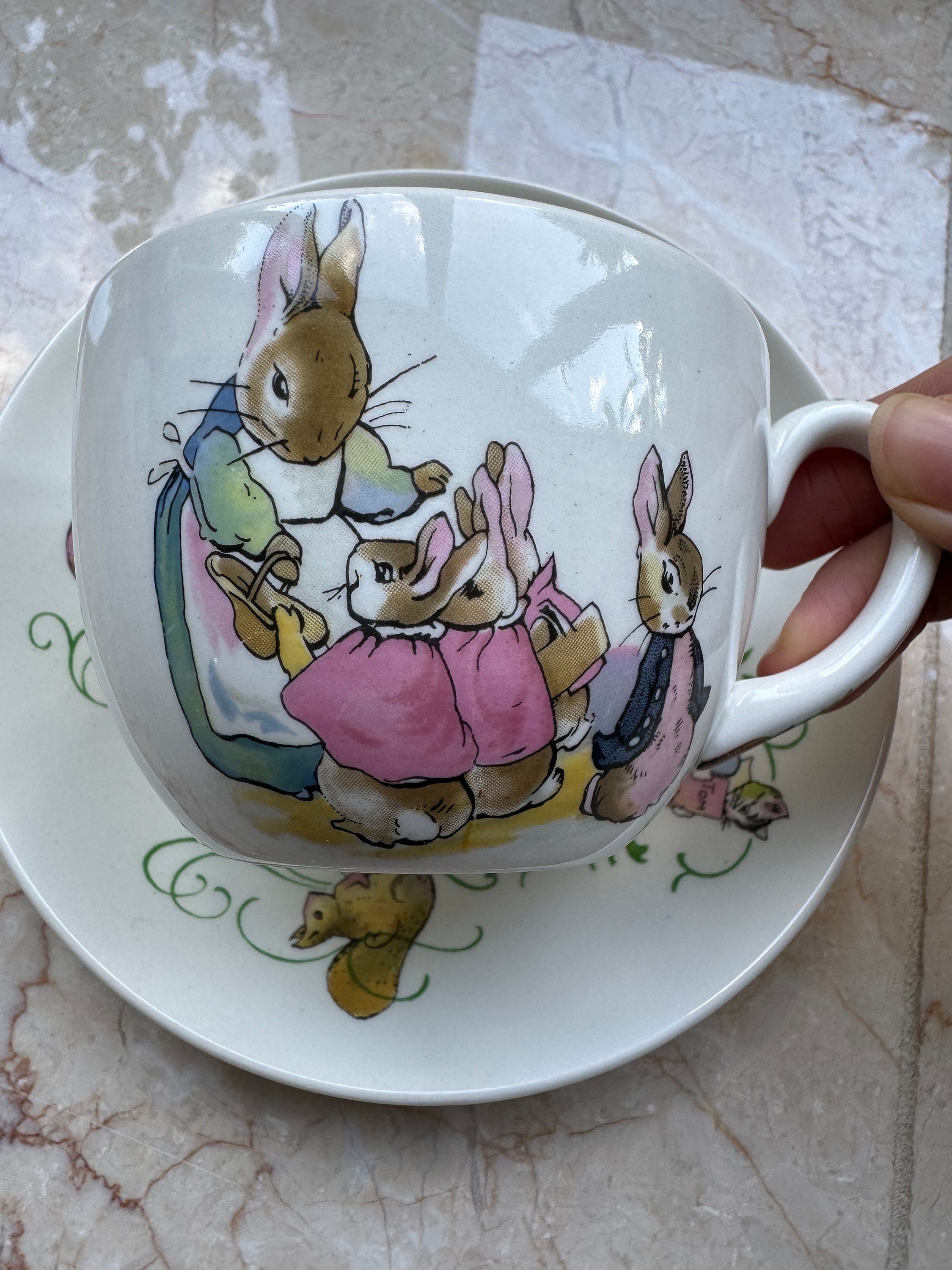 Rare 1957 Peter Rabbit China Cup and Saucer Excellent Condition by ...