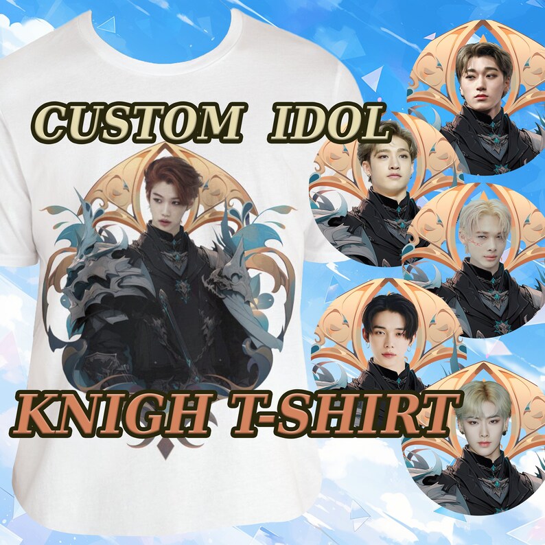 Kpop Customize Idol Knight T-shirt Favorite Member Stray Kids - Etsy