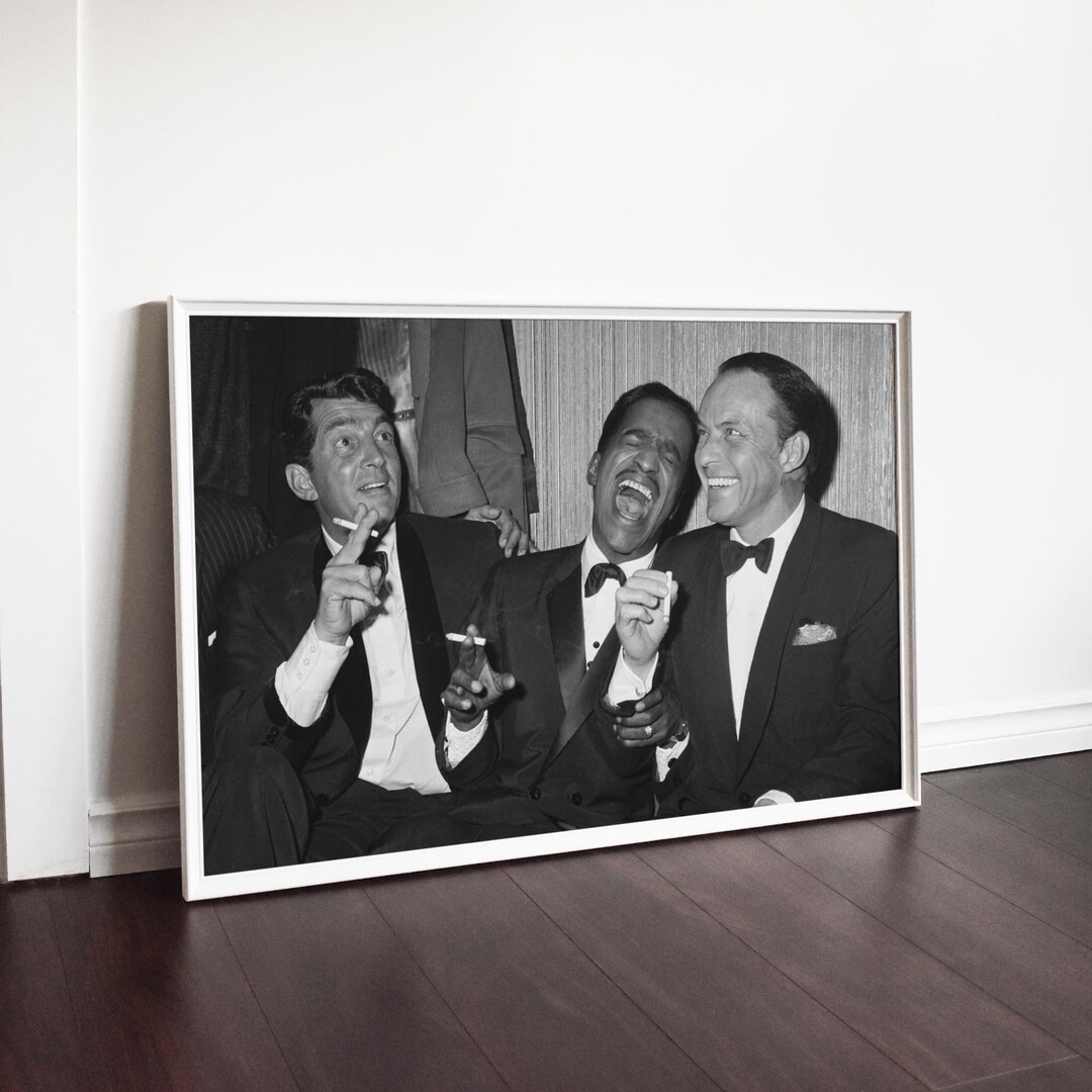 The Rat Pack Art Poster 1950s 1960s Celebrity Movie Music - Etsy