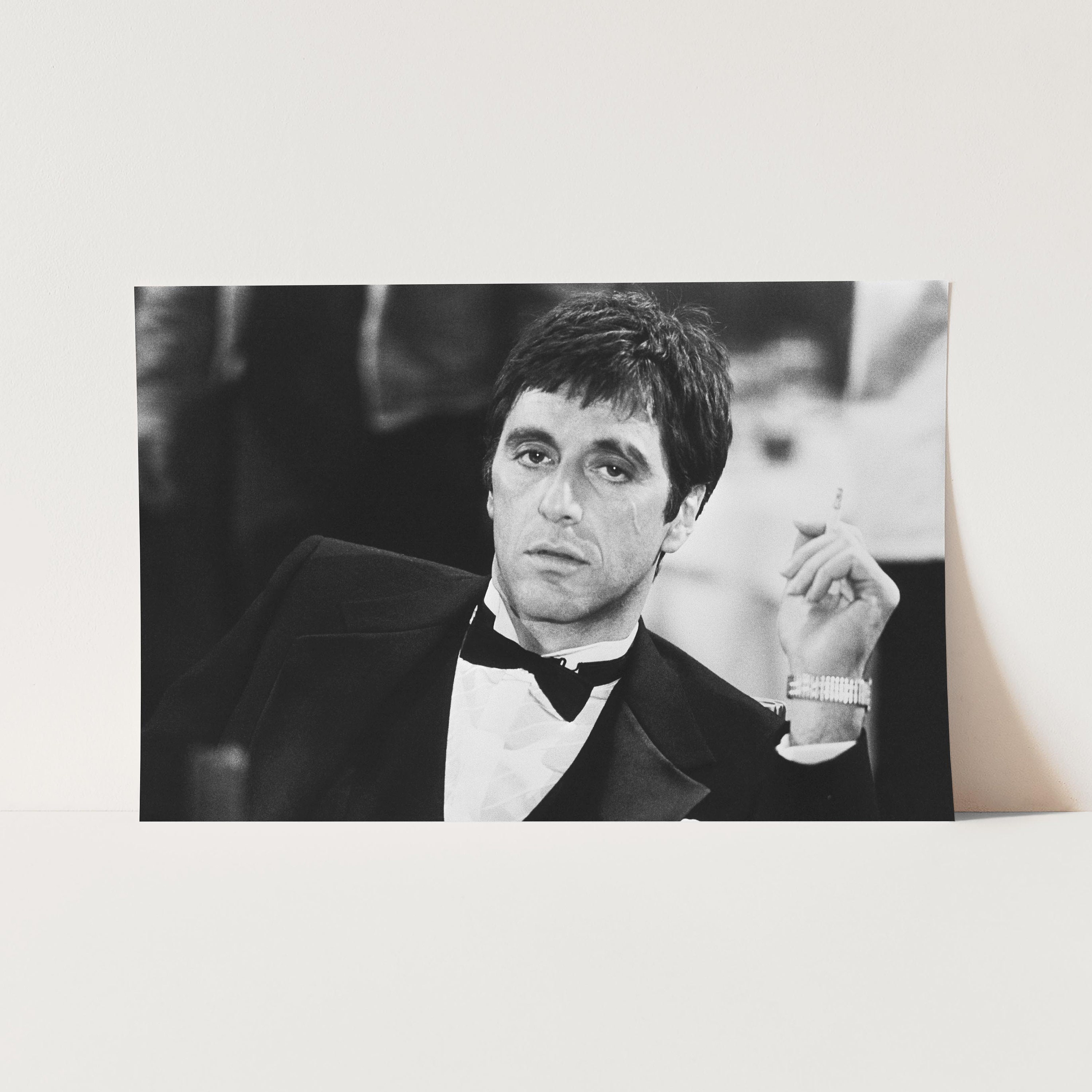 Scarface Tony Montana Smoking Art Poster Al Pacino Movie - Etsy