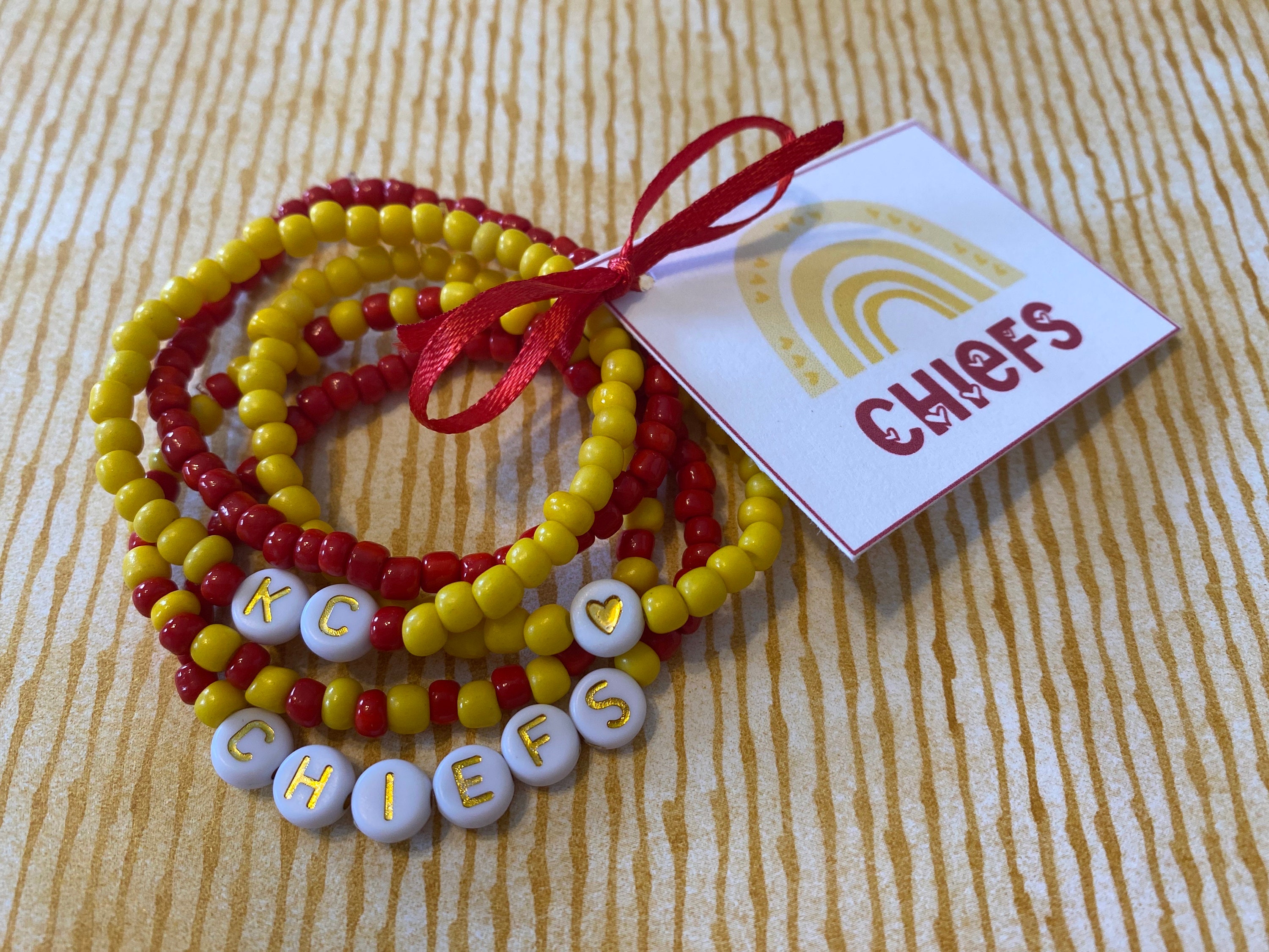 KC Chiefs Bracelets | KC Chiefs Jewelry | Kansas City Chiefs | Super ...