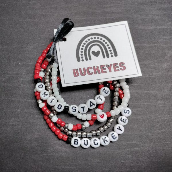 Ohio State Bracelet - Etsy