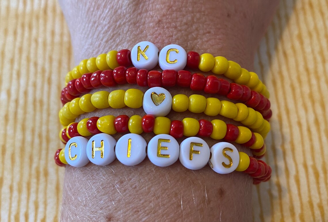 KC Chiefs Bracelets | KC Chiefs Jewelry | Kansas City Chiefs | Super ...