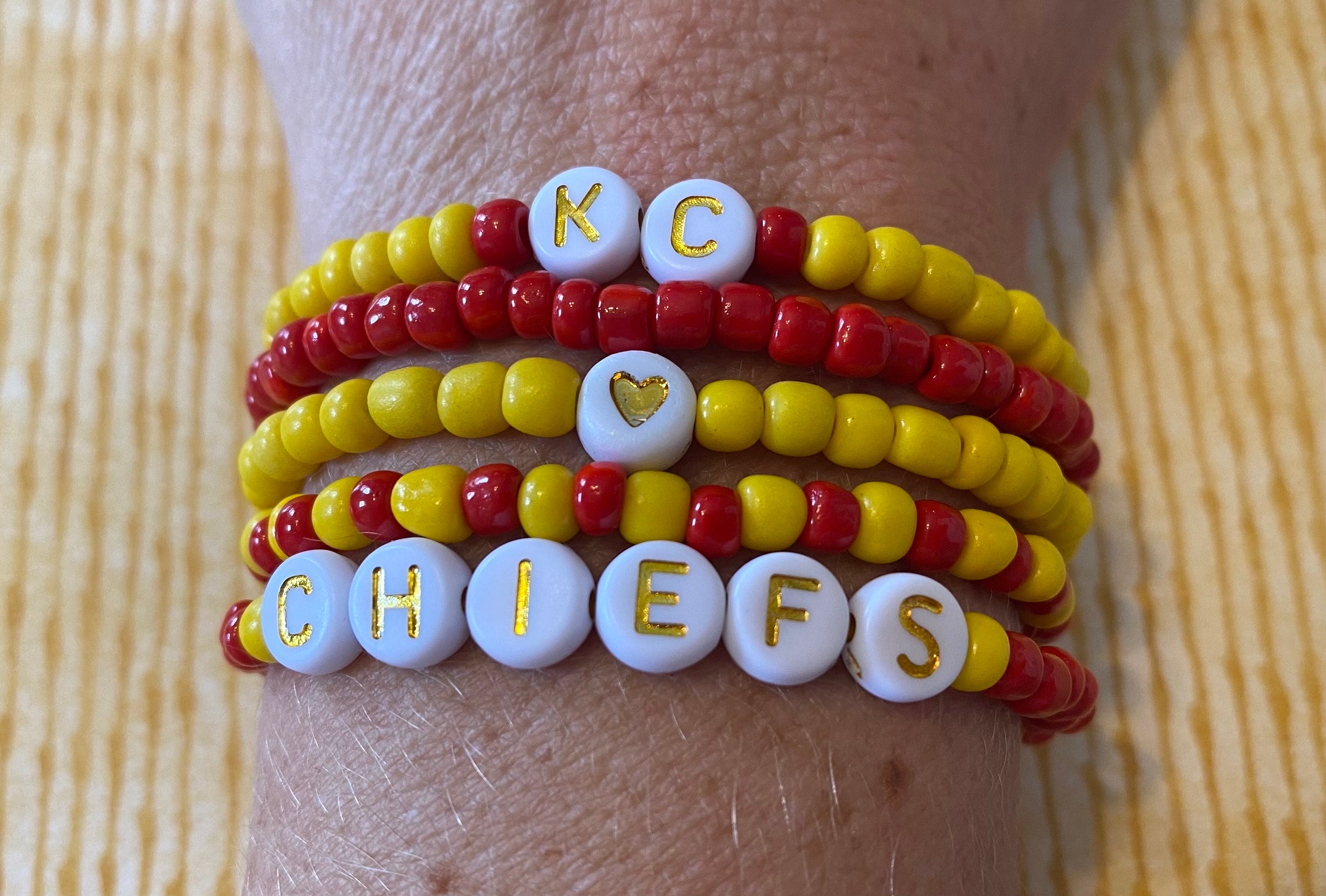 KC Chiefs Bracelets | KC Chiefs Jewelry | Kansas City Chiefs | Super ...