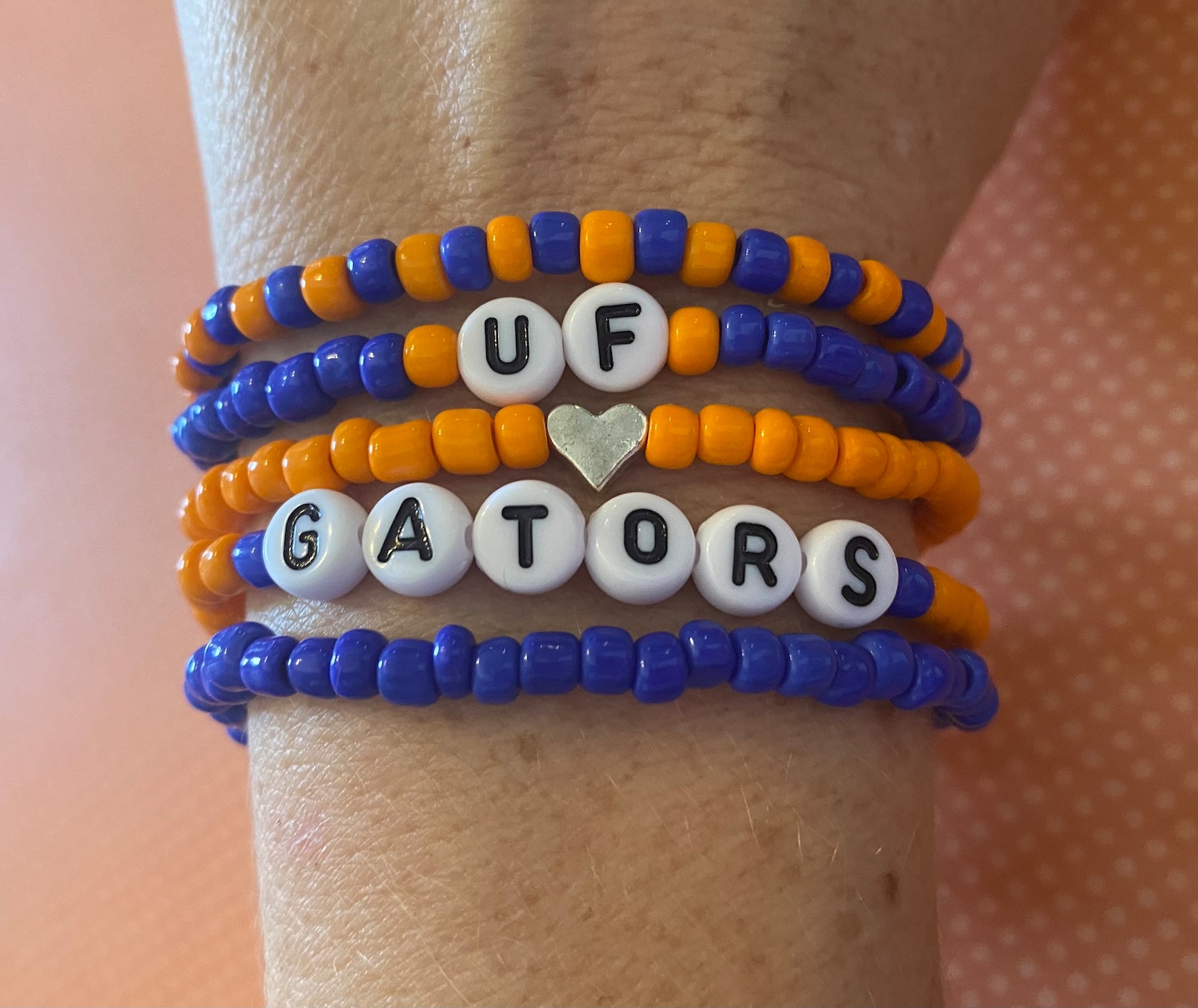 UF Bracelets | UF Jewelry | University of Florida | Bead Bracelets ...