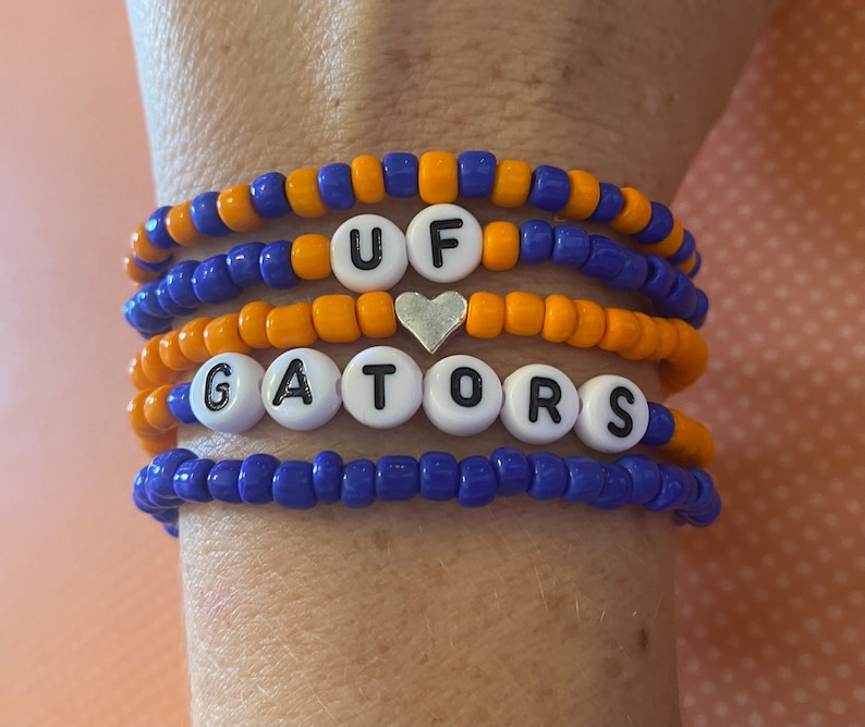 UF Bracelets | UF Jewelry | University of Florida | Bead Bracelets ...