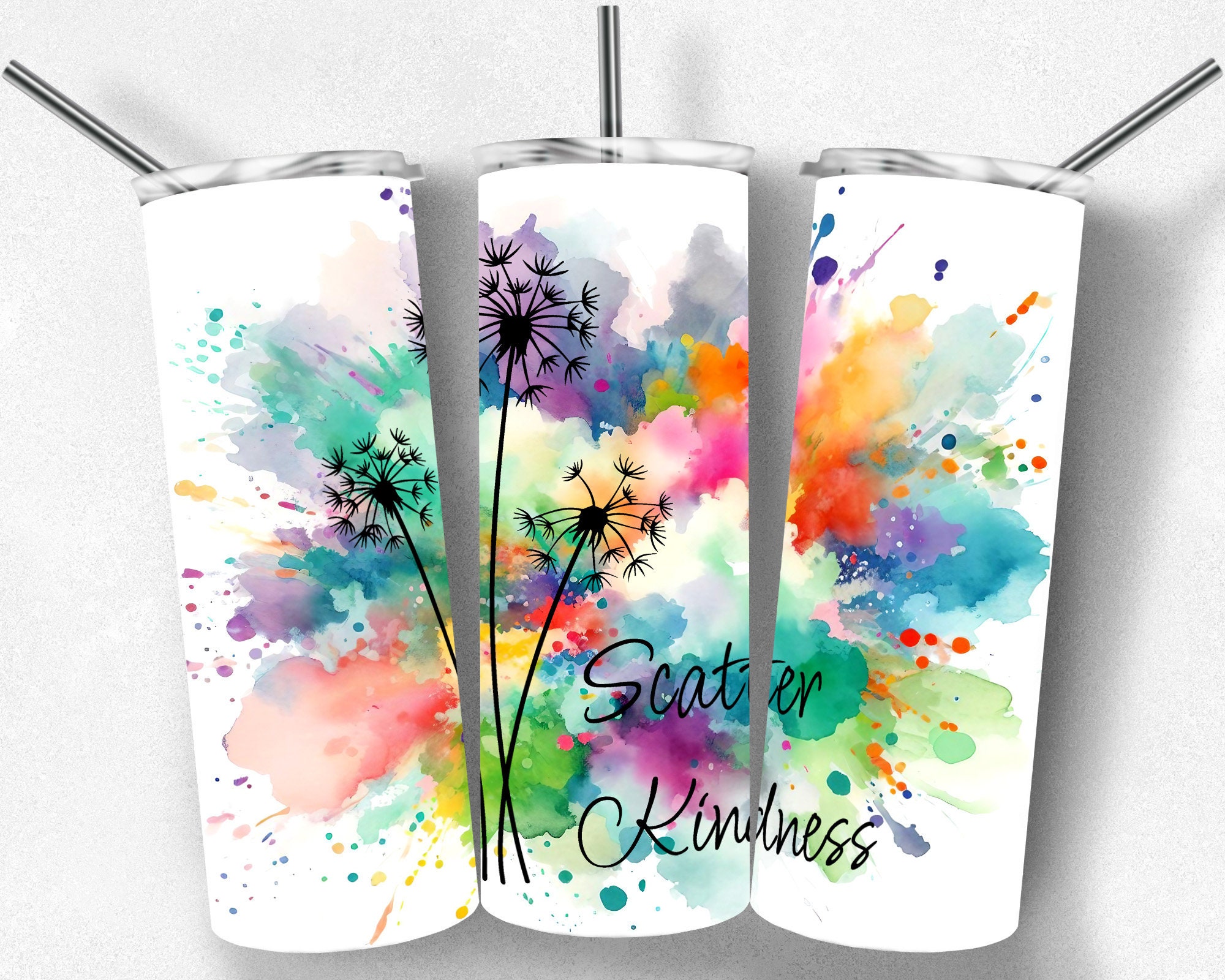 Scatter Kindness Wrap, Kindness Tumbler Wrap, 20 Oz Skinny Tumbler Wrap ...