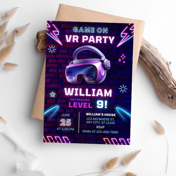 Virtual Reality Birthday - Etsy