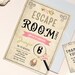 Escape Room Birthday Invitation Template, Customizable Party Invite ...
