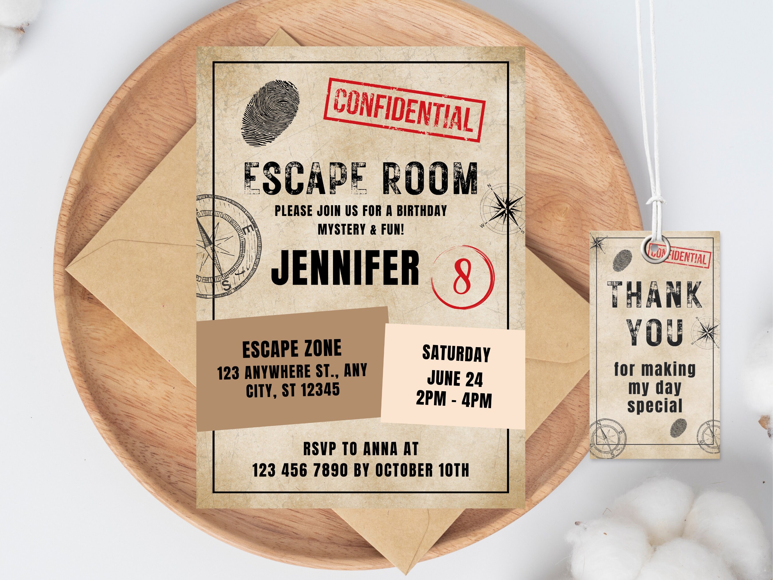Escape Room Birthday Invitation Template, Editable Escape Room Party ... Escape Room Birthday Invitation Template, Editable Escape Room Party ...