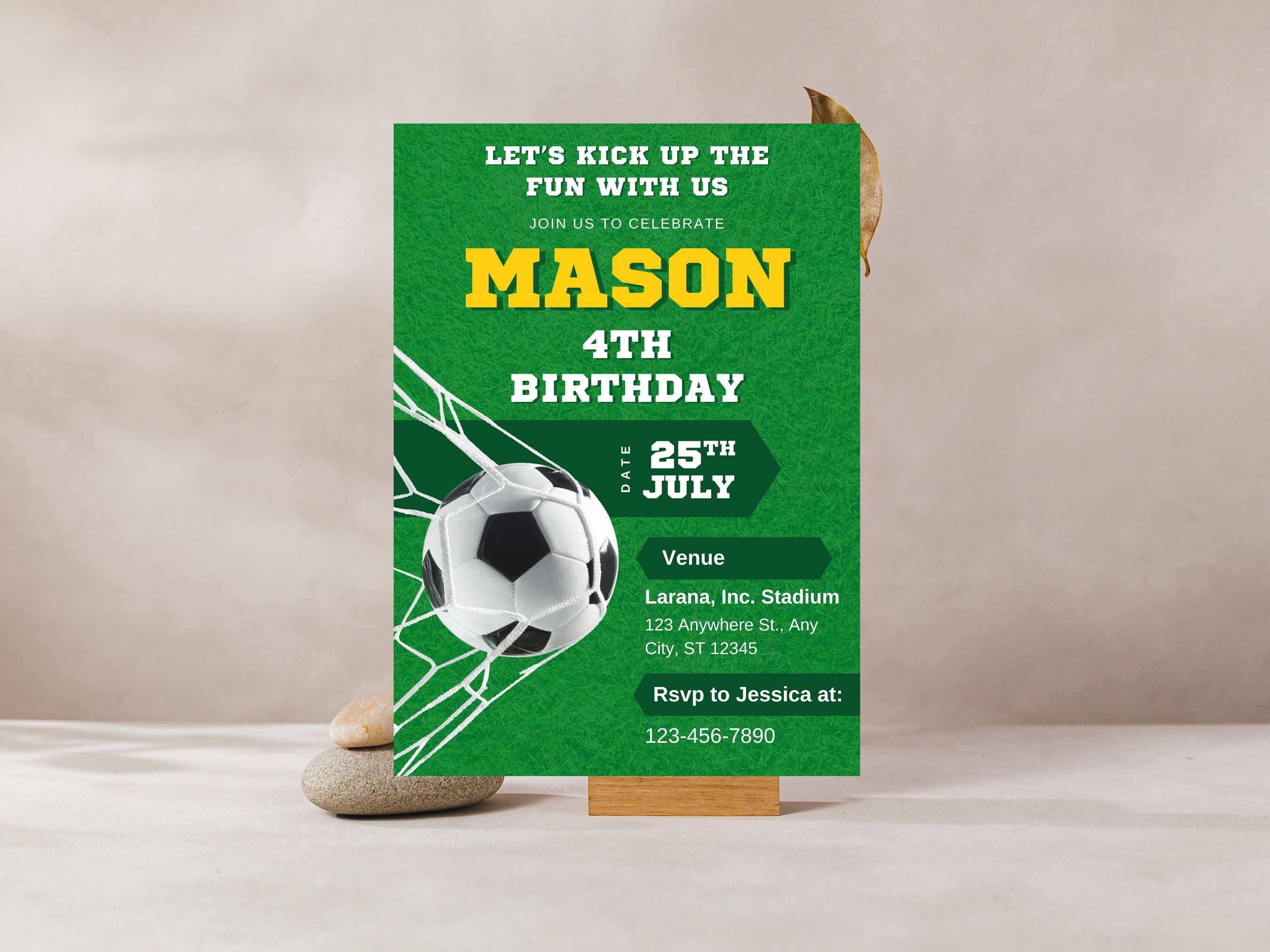 Soccer Birthday Invitation Template Soccer Party Invitation - Etsy