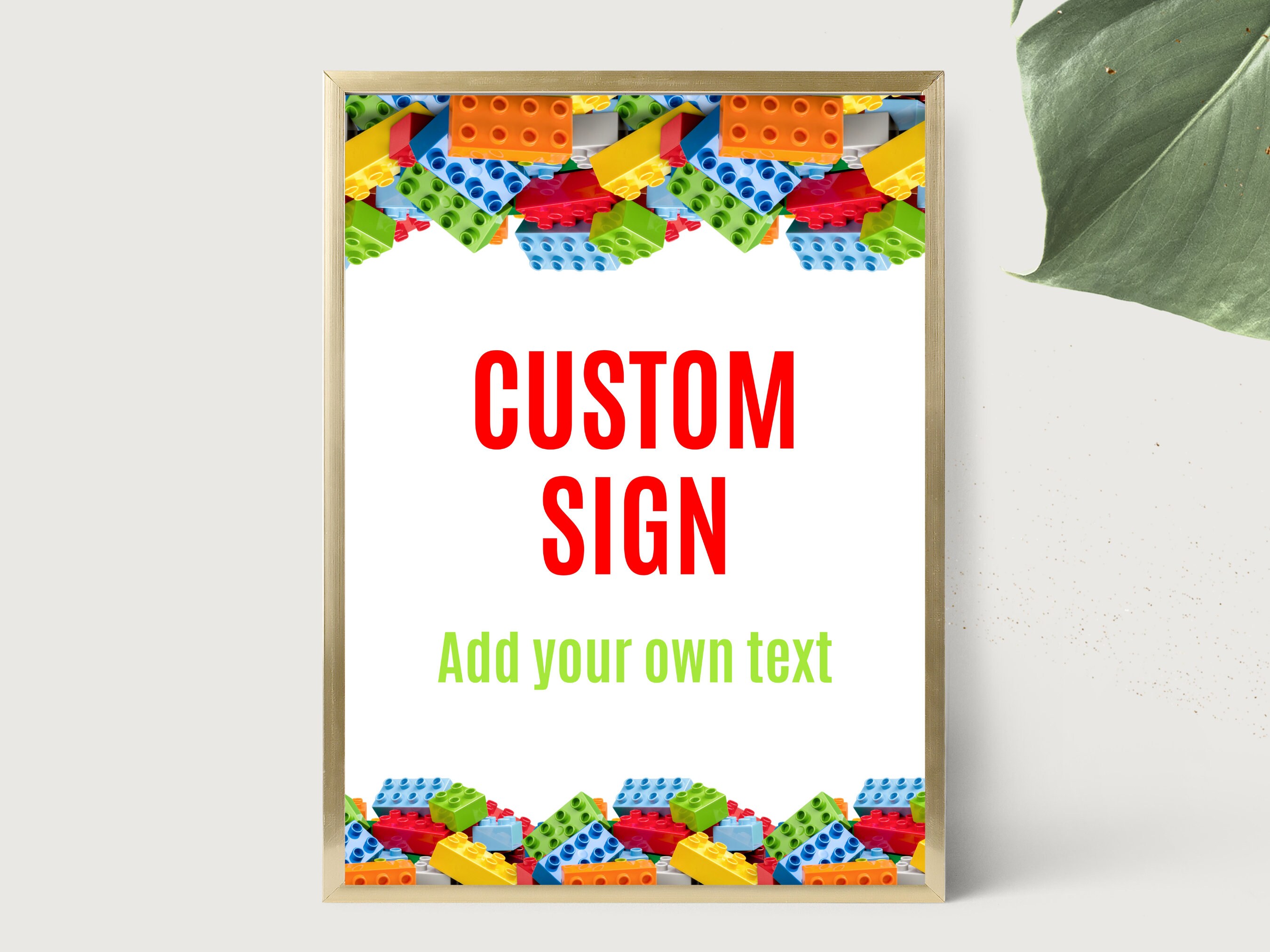 Editable Building Block Birthday Invitation Bundle, Building Bricks ...